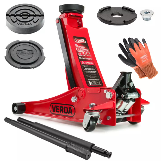 Verda Tiefer Wagenheber 3t Rangierwagenheber 75 - 515 mm mit ...